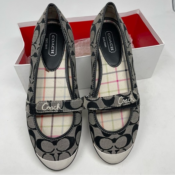 Coach | Shoes | Coach Tan Brown Margot Signature Flat | Poshmark